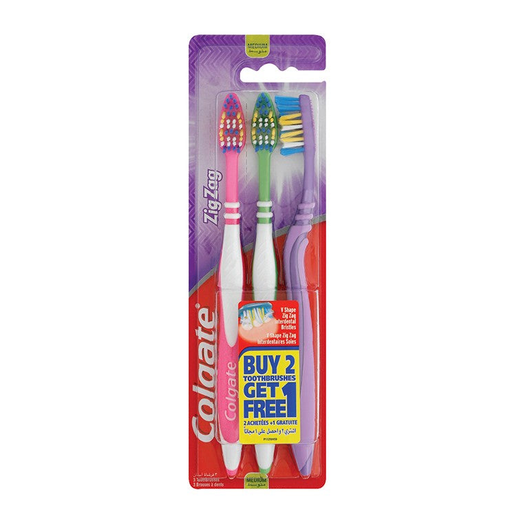 Colgate Zig Zag Toothbrush, 3pk – Cheap as Chips