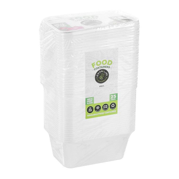L&L Food Container 300ml, 25pk – Cheap as Chips