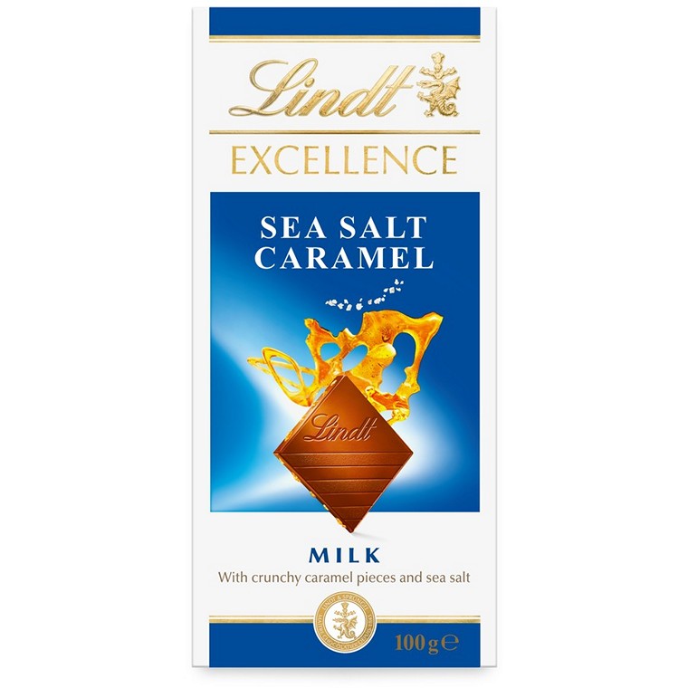 Lindt Excellence Sea Salt Caramel, 100gm – Cheap as Chips