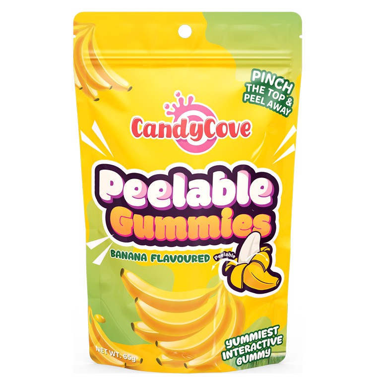 Candy Cove Peelable Gummies, Banana – Cheap as Chips