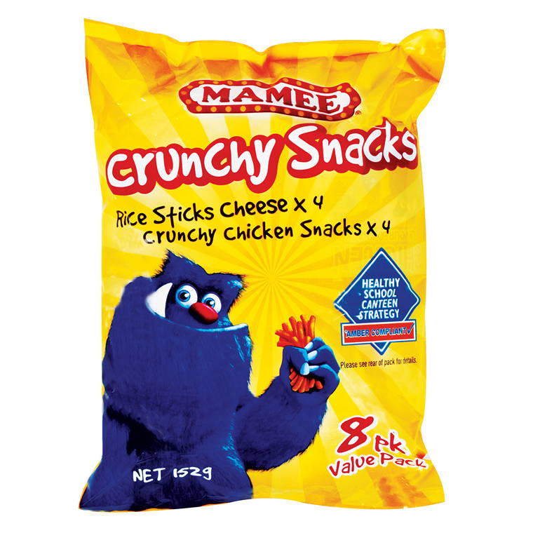 Crunchy Snacks Chicken & Cheese Mamee, 8pk – Cheap as Chips