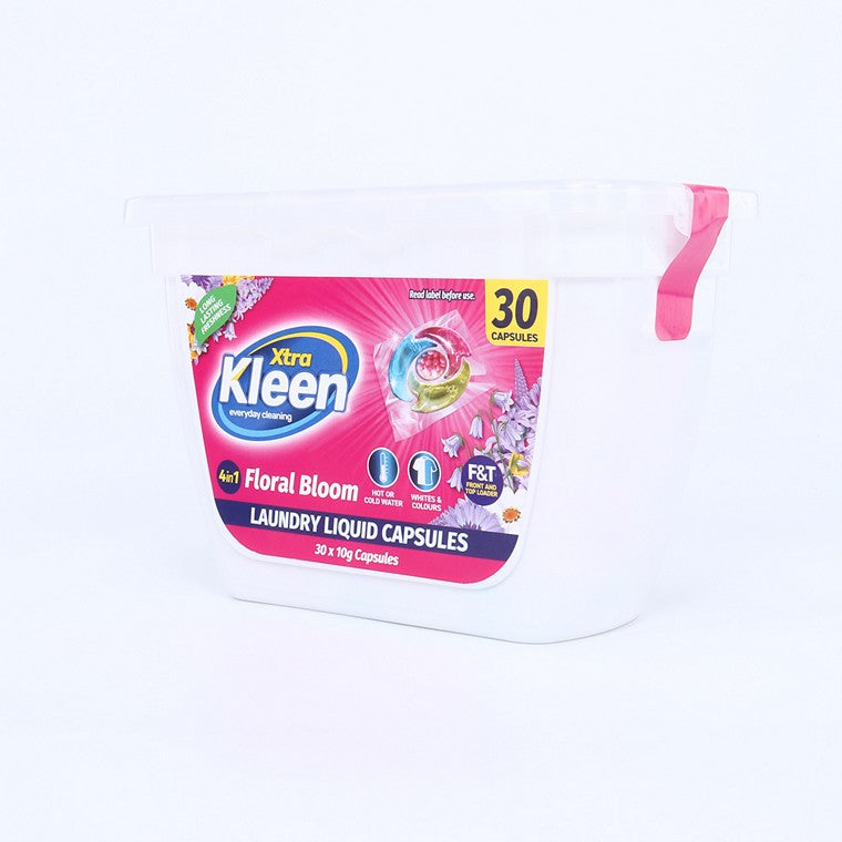 Laundry Capsules, Floral Bloom, 30pk – Cheap as Chips