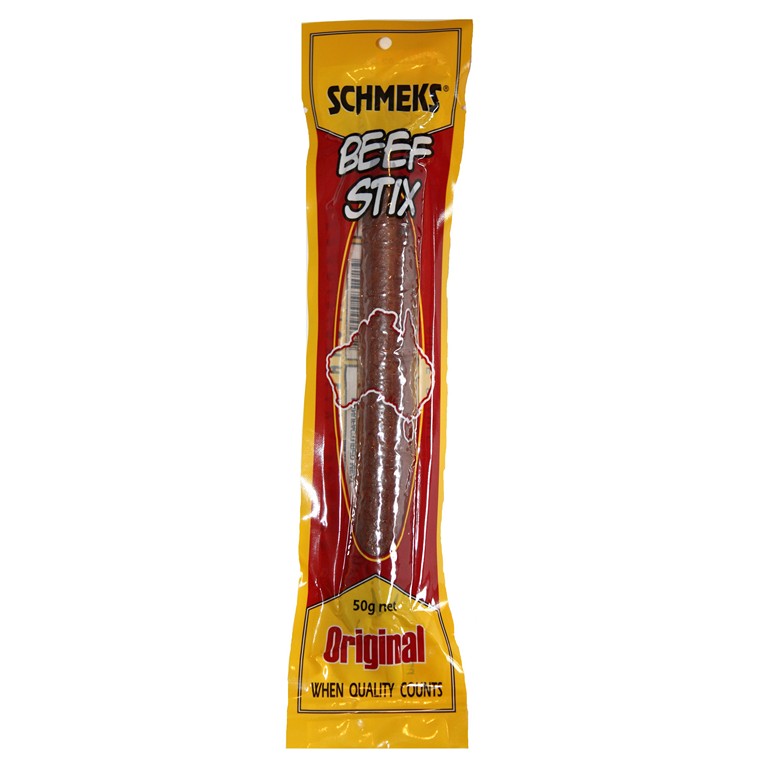 Schmeks Beef Stix, Original, 50g – Cheap as Chips